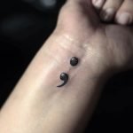 155+ Symbolic Semicolon Tattoos to Punctuate on your Body (with ...