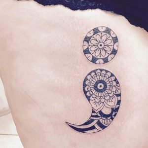 155+ Symbolic Semicolon Tattoos to Punctuate on your Body (with ...