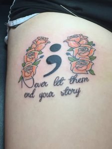 155+ Symbolic Semicolon Tattoos to Punctuate on your Body (with ...