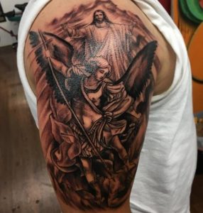 155+ Saint Michael Tattoos: Everything You Need to Learn! (with Meanings) - Wild Tattoo Art