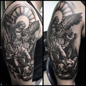 155+ Saint Michael Tattoos: Everything You Need to Learn! (with Meanings) - Wild Tattoo Art