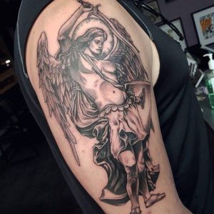 155+ Saint Michael Tattoos: Everything You Need to Learn! (with Meanings) - Wild Tattoo Art