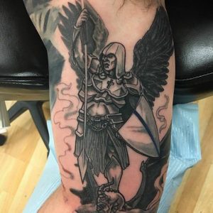 155+ Saint Michael Tattoos: Everything You Need to Learn! (with Meanings) - Wild Tattoo Art