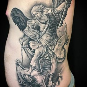 155+ Saint Michael Tattoos: Everything You Need to Learn! (with Meanings) - Wild Tattoo Art