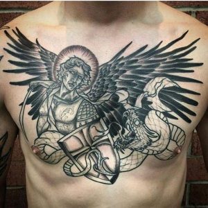 155+ Saint Michael Tattoos: Everything You Need to Learn! (with Meanings) - Wild Tattoo Art