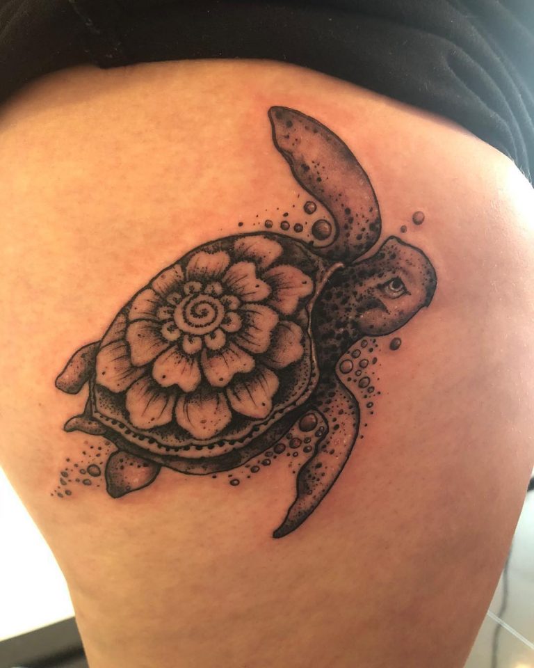 125 Unique Turtle Tattoos with Meanings and Symbolisms That You Can Get ...