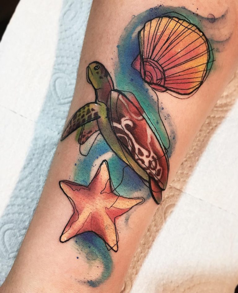 125 Unique Turtle Tattoos with Meanings and Symbolisms That You Can Get ...