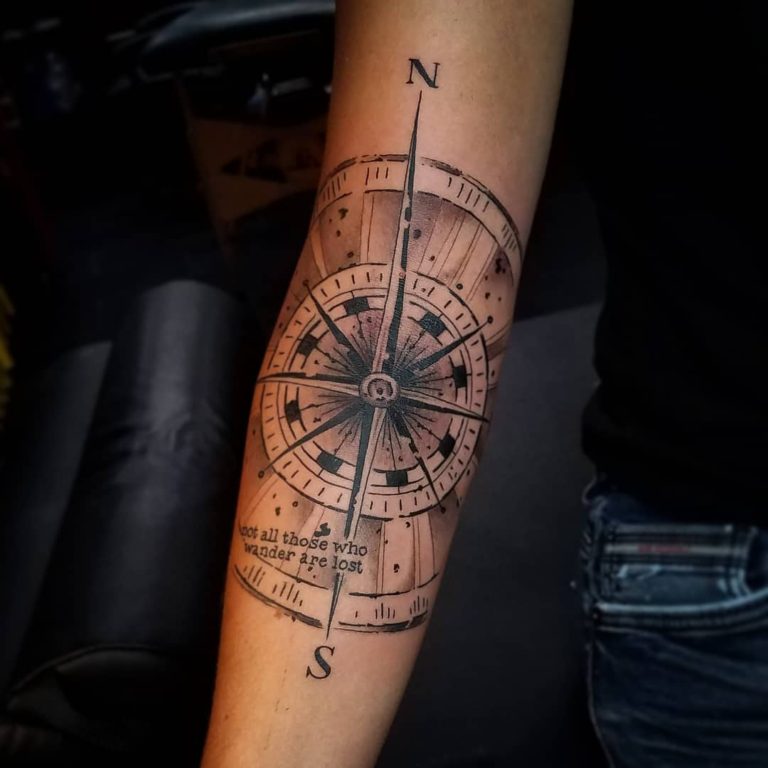125 Directional Compass Tattoo Ideas with Meanings - Wild Tattoo Art