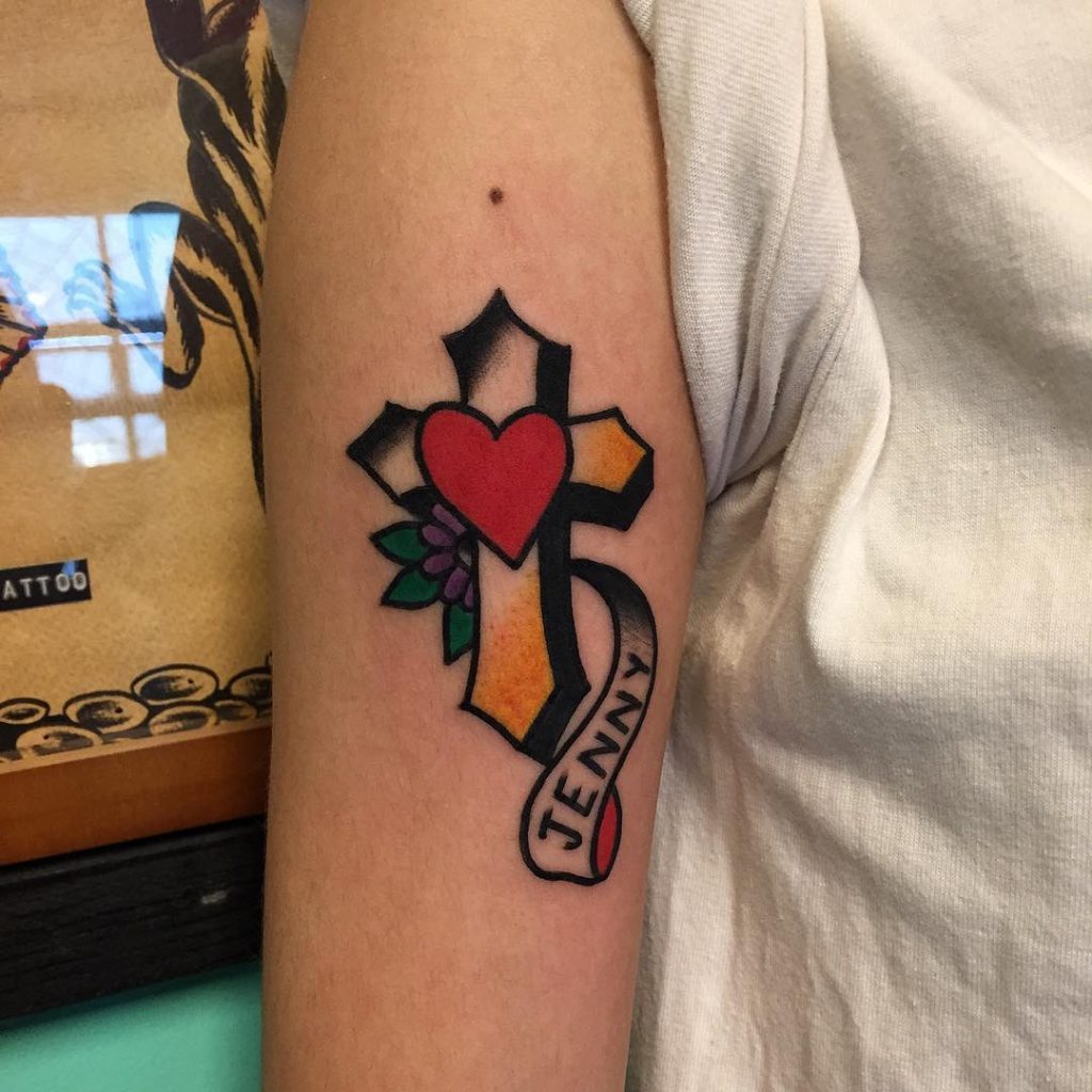 Country Style Cross Tattoos