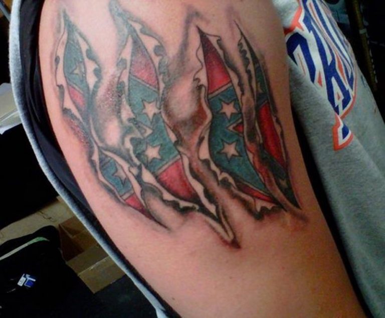 125+ Rebel Flag Tattoo with Amazing Design Ideas - Wild Tattoo Art