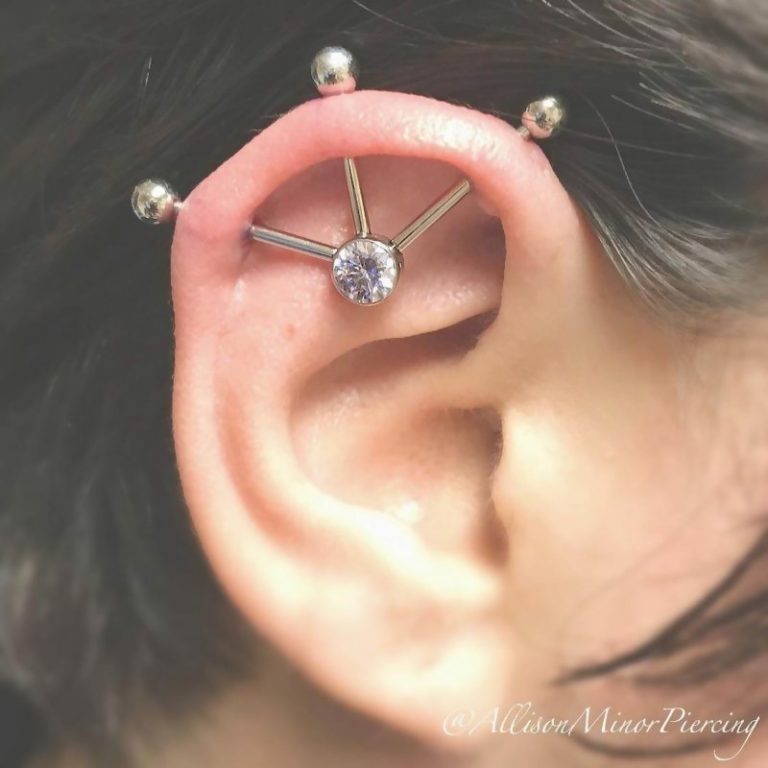 Industrial Piercing Pain, Healing Time, Cost (with 75+ Ideas) - Wild ...