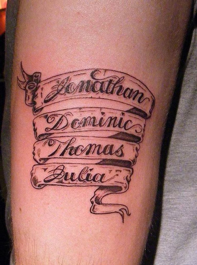 125 Kids Name Tattoos that Will Help Strengthen the Bond with Your ...