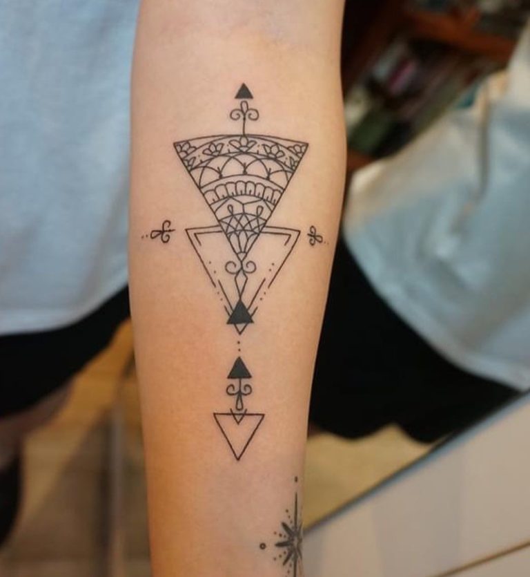 95 Creative Triangle Tattoo Ideas to Express Yourself - Wild Tattoo Art